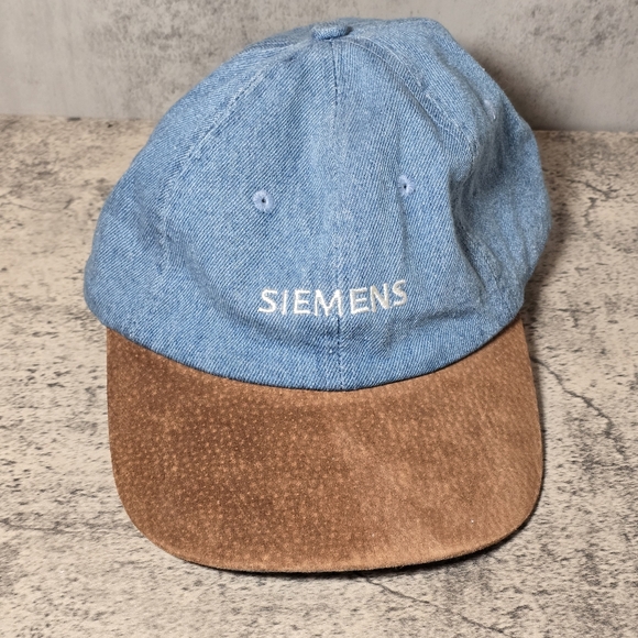 Siemens | Accessories | Siemens Kc Brand White Strapback Hat Logo Vtg ...